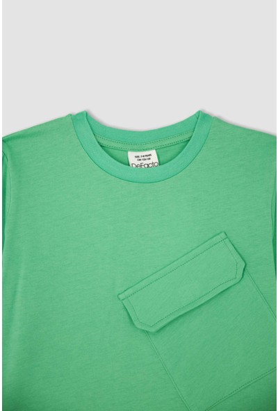 DeFacto Erkek Çocuk Regular Fit Bisiklet Yaka Kısa Kollu TIŞÖRT Y5041A622SM