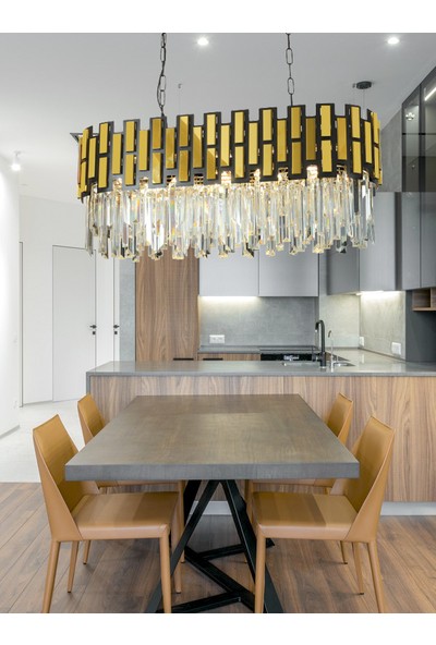 Zage Aydınlatma Lüks Modern Kristal Taşlı Sarkıt Avize Eskitme Siyah Yemek Masası Zage Aydınlatma Lüks Modern Kristal Taşlı Sarkıt Avize Eskitme Siyah Yemek Masası