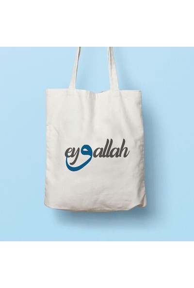 Day Store Eyvallah (Mavi) Bez Çanta