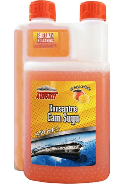 Autokit Konsantre Cam Suyu Mango Kokulu 450ML Autokit Konsantre Cam Suyu Mango Kokulu 450ML