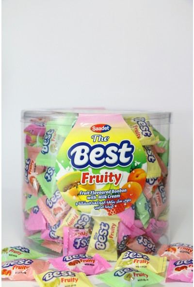 Saadet Best Süt Kremalı ve Meyve Aromalı Bonbon Sert Şeker 900 gr Saadet Best Süt Kremalı ve Meyve Aromalı Bonbon Sert Şeker 900 gr