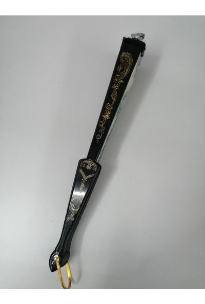 Çiçek Desenli Dantelli Yelpaze