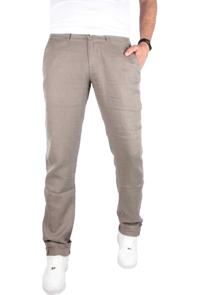 Tom Free Store Erkek Yan Cepli Keten Pantolon
