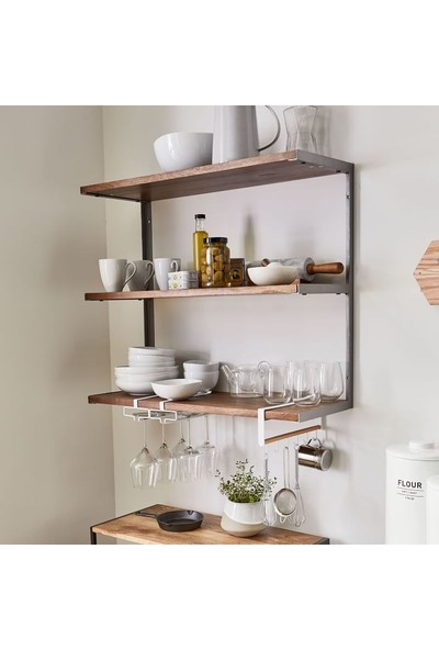 Ahşap Dekoratif Tasarım 3 Katlı Duvar Rafı Çok Amaçlı Raf Çiçeklik Kitaplık Ahşap Dekoratif Tasarım 3 Katlı Duvar Rafı Çok Amaçlı Raf Çiçeklik Kitaplık