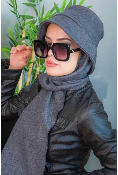 Antrasit Atkılı Bucket Şapka - 30400