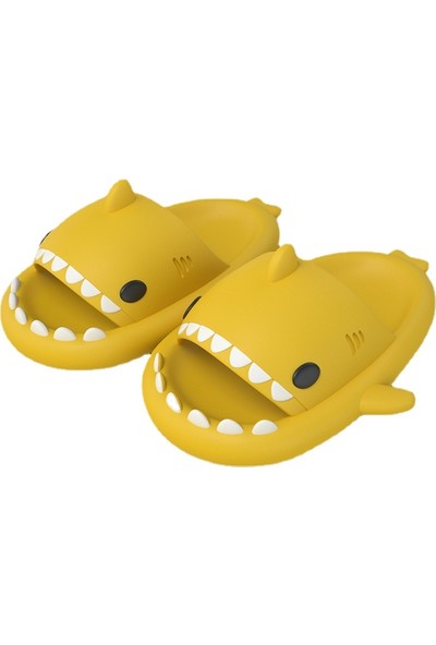 Love Home Köpekbalığı Şeklinde Yumuşak Tabanlı Terlik - Sarı (Yurt Dışından)