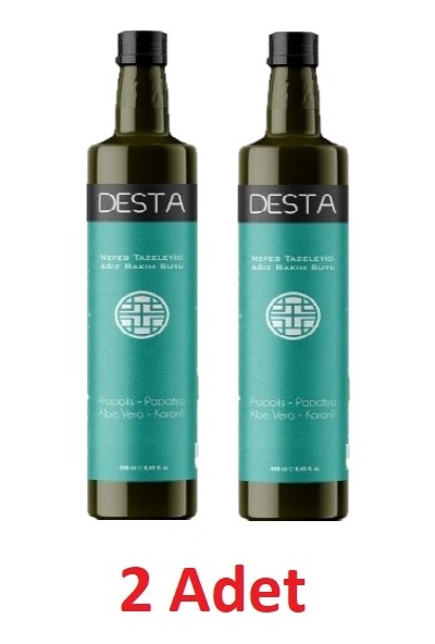 Desta Ağız Bakım Solüsyonu 250 Ml ( 2adet ) Desta Ağız Bakım Solüsyonu 250 Ml ( 2adet )