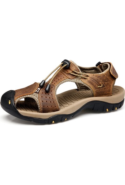 Ruichihu Erkek Deri Hava Alabilen Plaj Sandaleti (Yurt Dışından) Ruichihu Erkek Deri Hava Alabilen Plaj Sandaleti (Yurt Dışından)