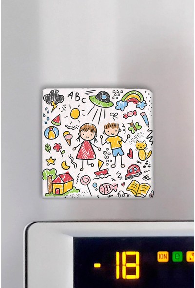 Cekuonline Desenli Magnet Baskılı Doğal Taş Buzdolabı Magneti Çocuk Çizimi Cekuonline Desenli Magnet Baskılı Doğal Taş Buzdolabı Magneti Çocuk Çizimi