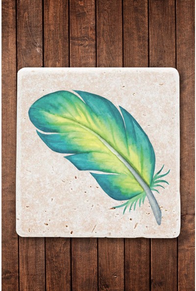 Cekuonline Desenli Magnet Baskılı Doğal Taş Buzdolabı Magneti Şans Tüyü