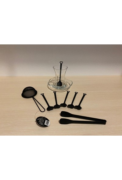 Paslanmaz 3'lü Çay Takımı