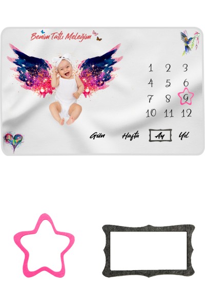 Ocean Bebek Hediyelik Konspet Anı Çekim Battaniyesi, Kız Bebek, Yeni Doğan Baby Shower Ocean Bebek Hediyelik Konspet Anı Çekim Battaniyesi, Kız Bebek, Yeni Doğan Baby Shower