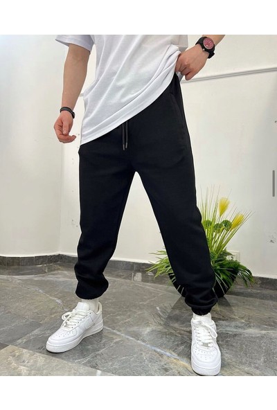 GLR Wear Erkek Oversize Siyah Eşofman Altı GLR Wear Erkek Oversize Siyah Eşofman Altı
