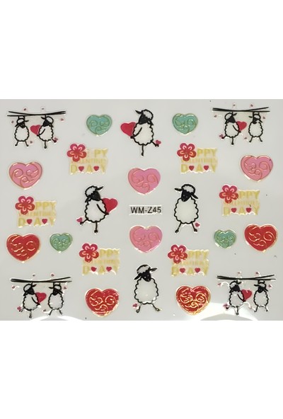 Takıland Tırnak Stickerı