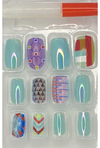Takıland 12'Li Protez Tırnak Seti