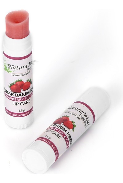 NaturaMisse Lipbalm Dudak Balmı Çilek Yağlı NaturaMisse Lipbalm Dudak Balmı Çilek Yağlı