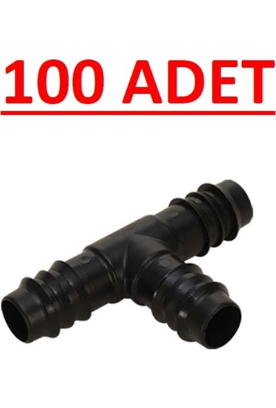 16X16X16 Kurtağzı Te Plastik Damlama 100LÜ Paket 16X16X16 Kurtağzı Te Plastik Damlama 100LÜ Paket