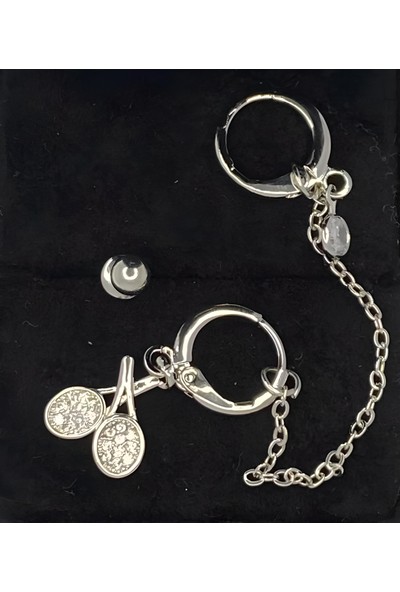 Takıland 3'lü Raket Zirkon Küpe