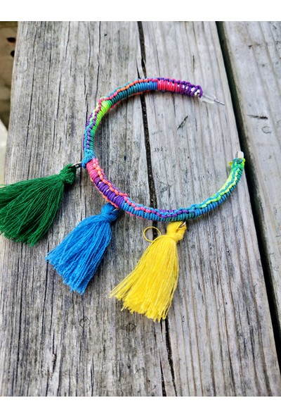 Hearmibaha Bohem Püsküllü Küpe FPHGD5428