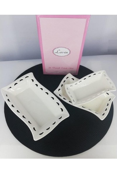 Sufra Lavin lvn 57604 Dantelli Tabak Seti 3 Lü Sufra Lavin lvn 57604 Dantelli Tabak Seti 3 Lü