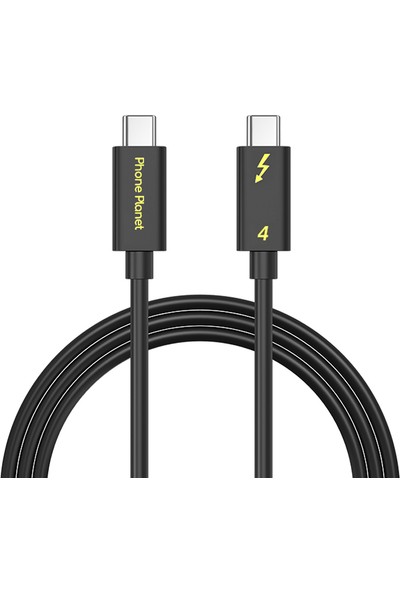 Phone Planet USB 4 C Tipi - C Tipi Veri Iletim KABLOSUPD100W Hızlı Şarj 30 cm. Siyah Phone Planet USB 4 C Tipi - C Tipi Veri Iletim KABLOSUPD100W Hızlı Şarj 30 cm. Siyah