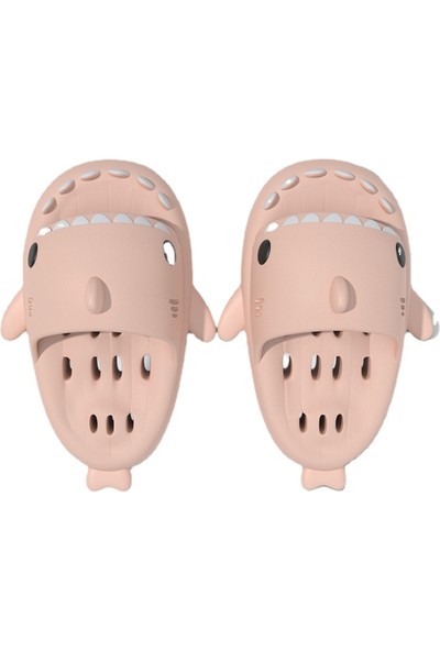 Busgame Köpekbalığı Şeklinde Yumuşak Tabanlı Ev Terliği - Pembe (Yurt Dışından)