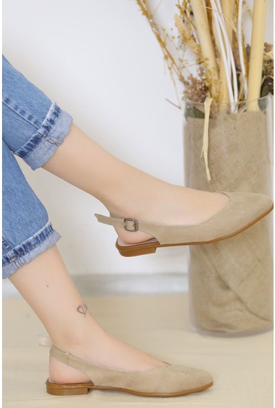 BYR Bernam Butik Babet Ayakkabı Bej BYR Bernam Butik Babet Ayakkabı Bej