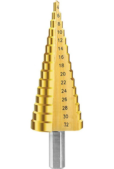 Kademeli Matkap Ucu Tekli 4-20 mm Kademeli Matkap Ucu Tekli 4-20 mm