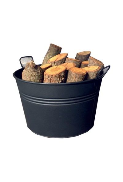 Öz Hemmekler Şömine Odun Kovası No 3 | Antrasit (38X32X30)