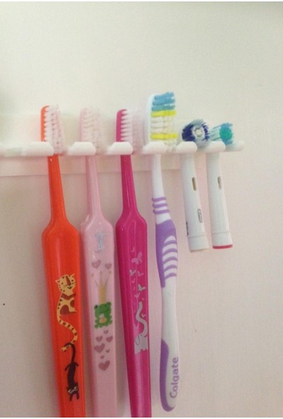 Aile Boyu Diş Fırçası Organizatörü, Diş Fırçası Tutucu, Diş Fırçalık 6 Gözlü Diş Fırçası Aparatı Aile Boyu Diş Fırçası Organizatörü, Diş Fırçası Tutucu, Diş Fırçalık 6 Gözlü Diş Fırçası Aparatı