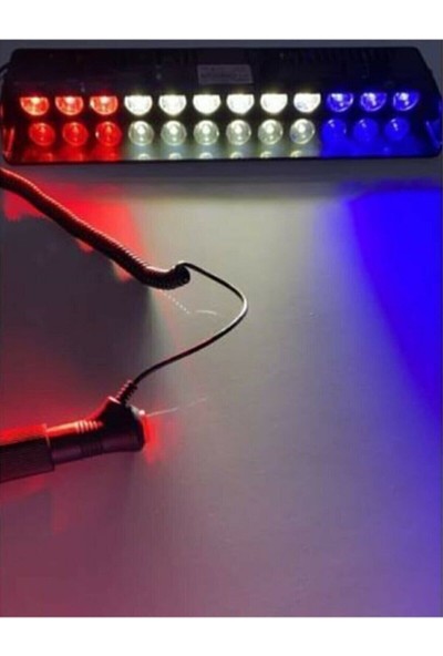 Cam Içi Vantuzlu Polis Çakar 12 Ledli Kırmızı Beyaz Mavi Çakmaklık Girişli 3 Renk Cam Içi Vantuzlu Polis Çakar 12 Ledli Kırmızı Beyaz Mavi Çakmaklık Girişli 3 Renk