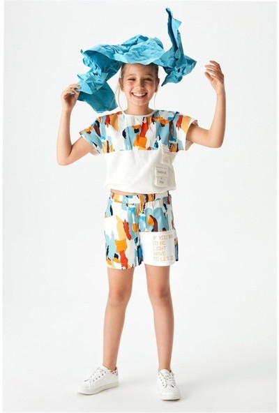 Nk Kids NM32321 Kız Çocuk New Kamuflaj Bluz