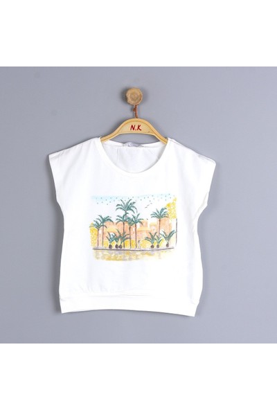 Nk Kids NM32403 Kız Çocuk Palmiye Adası T-Shırt