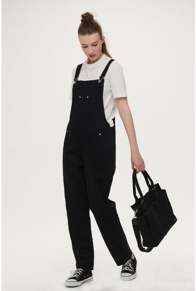 Manuka Oversize Salopet Siyah