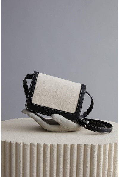 Manuka Kanvas Çapraz Çanta Siyah