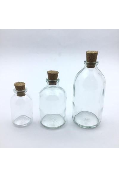 Mantar Tıpalı Cam Şişe 100 cc (50-Adet)