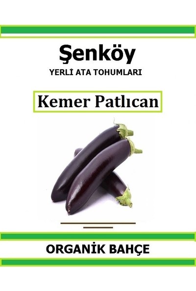 Şenköy Yerli Kemer Patlıcan Tohumu Doğal Ata Tohum Pakette 20 Tohum + Hediye Sebze Tohumu Şenköy Yerli Kemer Patlıcan Tohumu Doğal Ata Tohum Pakette 20 Tohum + Hediye Sebze Tohumu