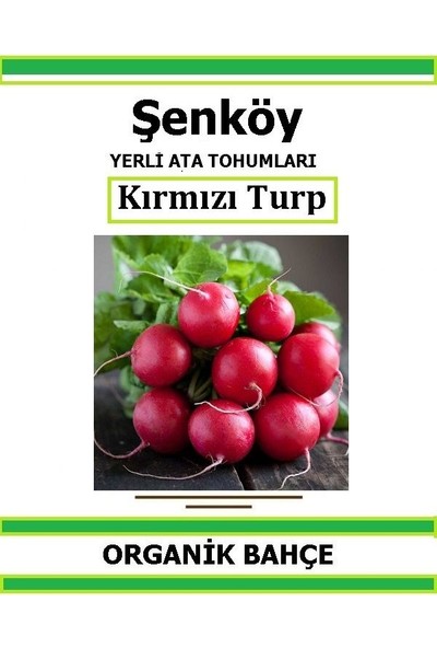 Şenköy Yerli Kırmızı Turp Tohumu Doğal Ata Tohum Pakette 5 gr 600 Tohum + Hediye Sebze Tohumu Şenköy Yerli Kırmızı Turp Tohumu Doğal Ata Tohum Pakette 5 gr 600 Tohum + Hediye Sebze Tohumu