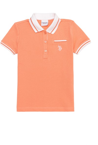 U.S. Polo Assn. Kız Çocuk Somon T-Shirt 50252265-VR047 U.S. Polo Assn. Kız Çocuk Somon T-Shirt 50252265-VR047