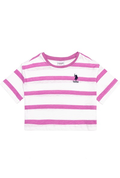 U.S. Polo Assn. Kız Çocuk Menekşe T-Shirt 50248967-VR037