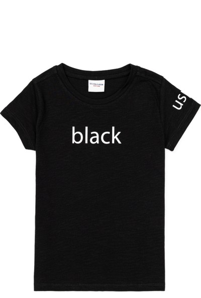 U.S. Polo Assn. Kız Çocuk Siyah T-Shirt 50252292-VR046