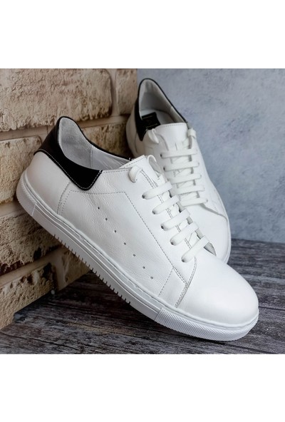 Hakiki Deri Beyaz Sneaker