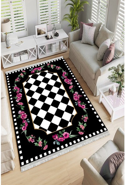 Perla Soft Bambu Kaymaz Tabanlı Modern Yıkanabilir Antibakteriyel Halı ve Yolluk