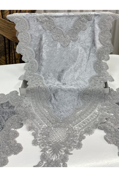 Köşem Çeyiz Nova Kadife Salon Takımı 5 Parça Gri Köşem Çeyiz Nova Kadife Salon Takımı 5 Parça Gri