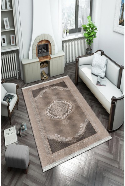 Perla Soft Bambu Kaymaz Tabanlı Modern Yıkanabilir Antibakteriyel Halı ve Yolluk