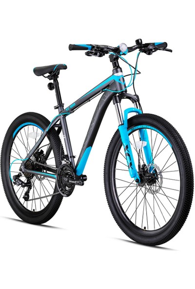 Kron 27.5j Kron Xc 100 Hd Dağ Bisikleti - Mat Füme Gri Mavi - 41