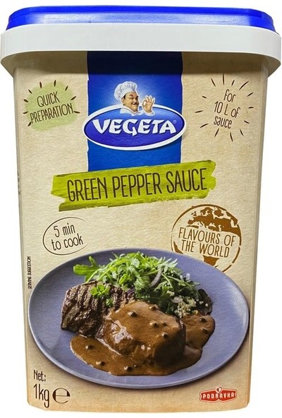 Yeşil Tane Biberli Sos (Green Pepper Sauce) 1 kg Yeşil Tane Biberli Sos (Green Pepper Sauce) 1 kg