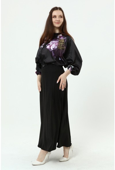 Yazlık Uzun Etek Tesettür Etek Beli Lastikli Etek Siyah Etek Rahat Etek Yazlık Uzun Etek Tesettür Etek Beli Lastikli Etek Siyah Etek Rahat Etek