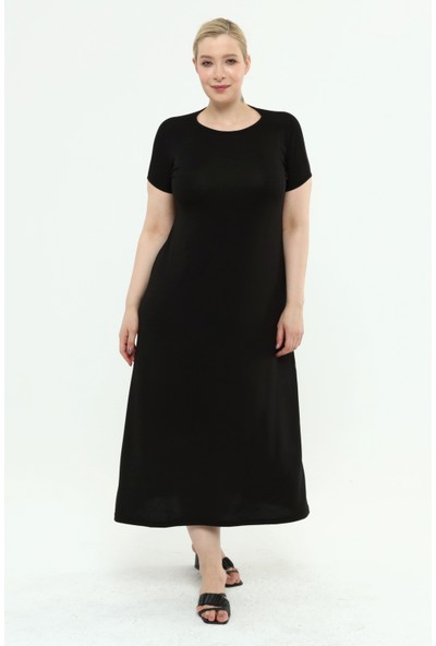 Büyük Beden Elbise Günlük Elbise Büyük Beden Elbise Anne Elbise Rahat Kalıp Elbise Viskon Kumaş