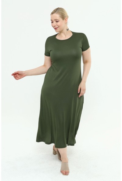 Büyük Beden Elbise Günlük Elbise Büyük Beden Elbise Anne Elbise Rahat Kalıp Elbise Viskon Kumaş
